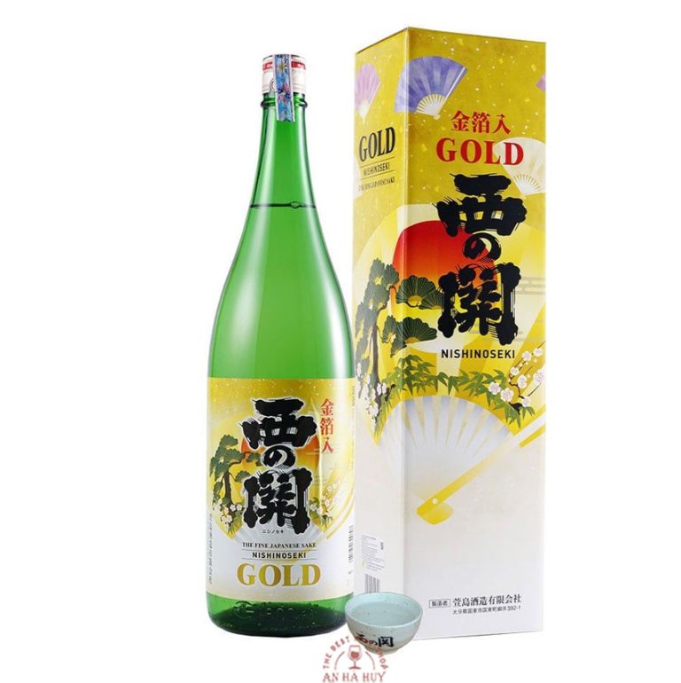 Rượu Sake Nishino Seki Gold Leaf (15,5%) 1800ml - Thế giới rượu ngoại